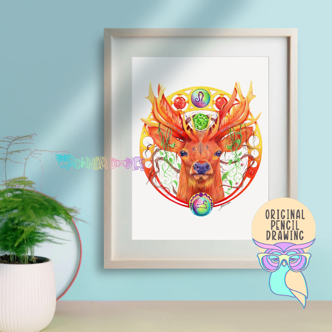 Zodiac | Leo | Original drawing – Bonnita Doodles